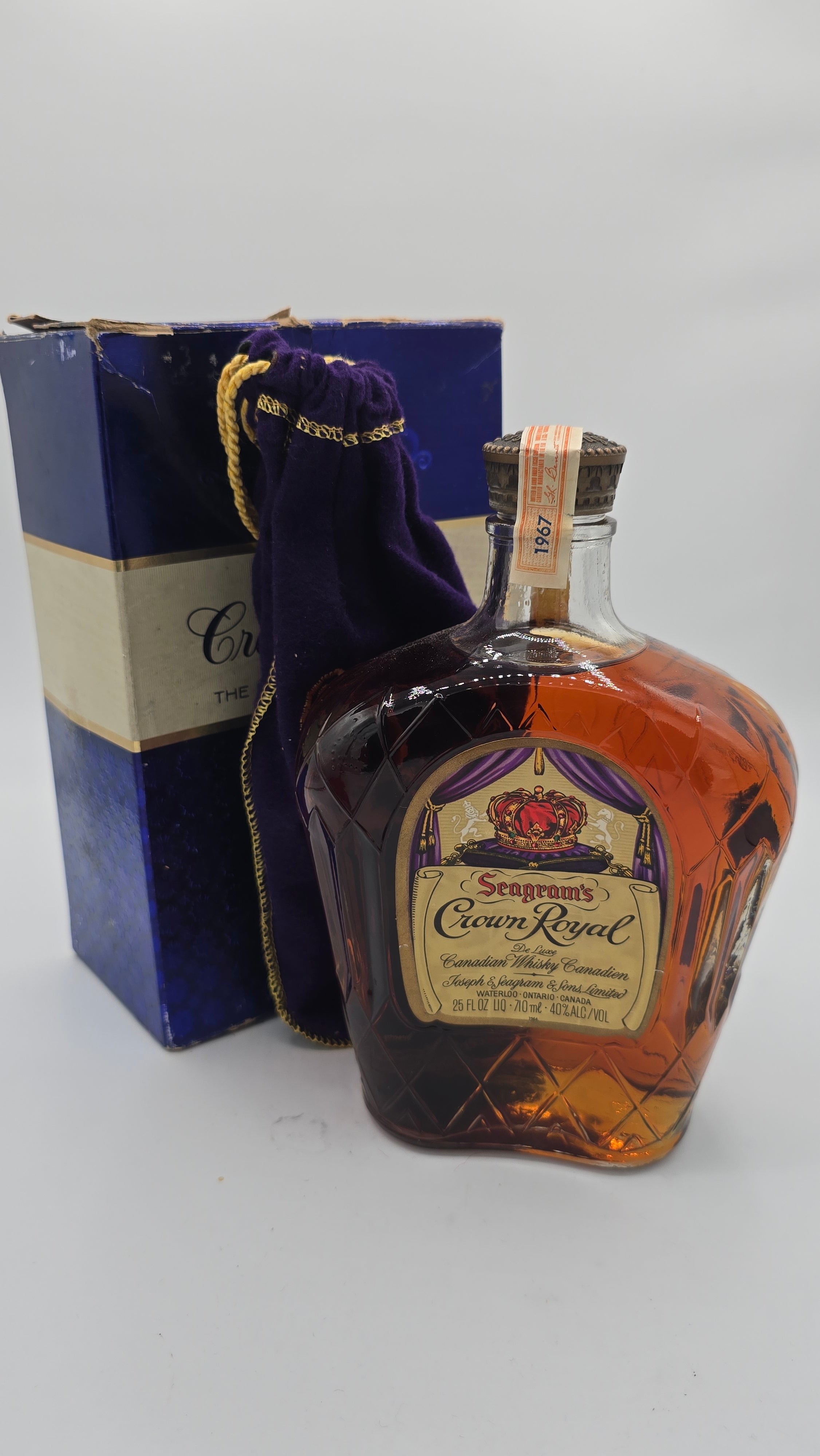 Crown Royal 1967 Seagrams (Waterloo) w/bag 710ML – Sub Rosa Selections