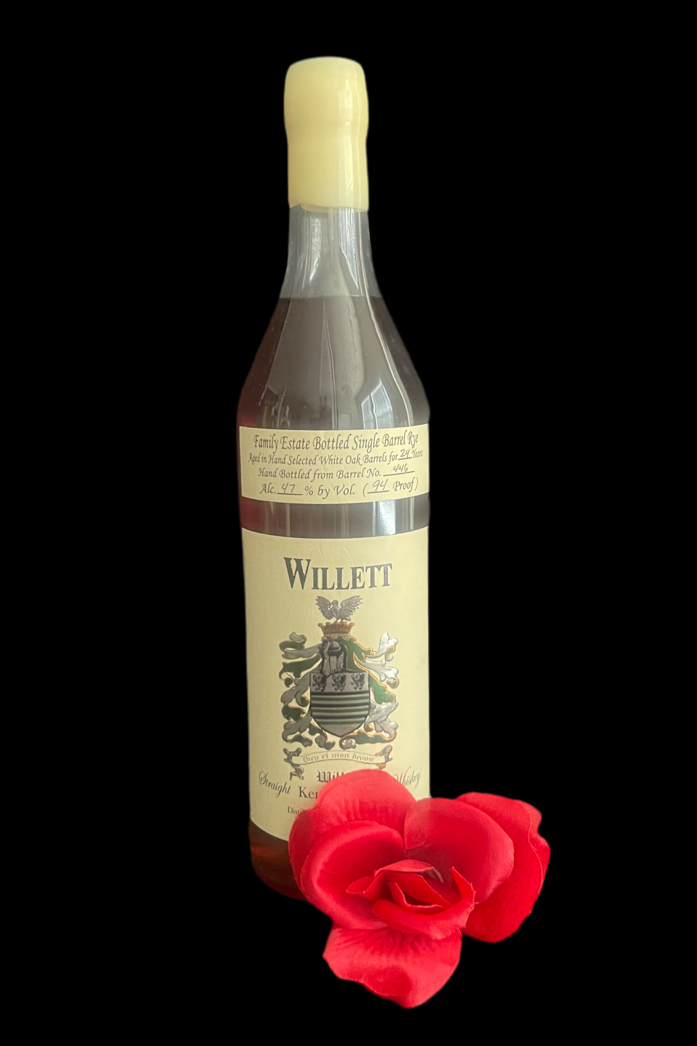 Willett Rye 24 year Bottle No. 87 out of 264